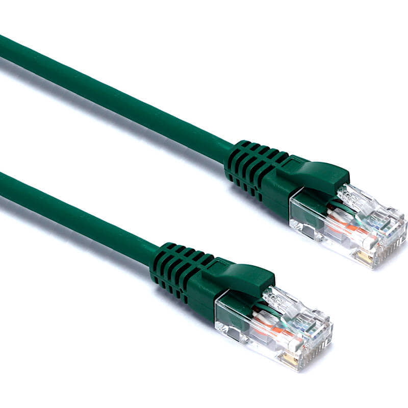 Excel Cat6 3mtr UTP booted p/lead LSOH green