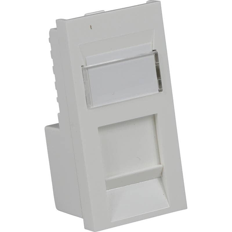 EXCEL C5E RJ45 UTP LOW PROFILE MODULE-WHITE