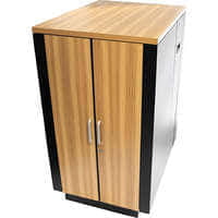 Excel Environ ACR Sound Proof Rack 24U Wood Finish