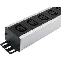 6 Way IEC Power Strip Horizontal