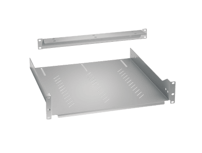 Tecnosteel 19" 2U Shelf 470mm - Mount on 4 Mounts - 2U - Grey
