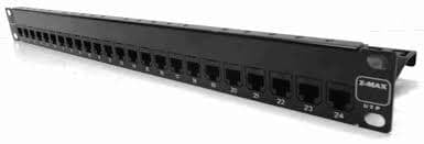 SIEMON Z-MAX CATEGORY 6A COPPER PATCH PANEL, WITH JACKS, SHIELDED, 24 ...